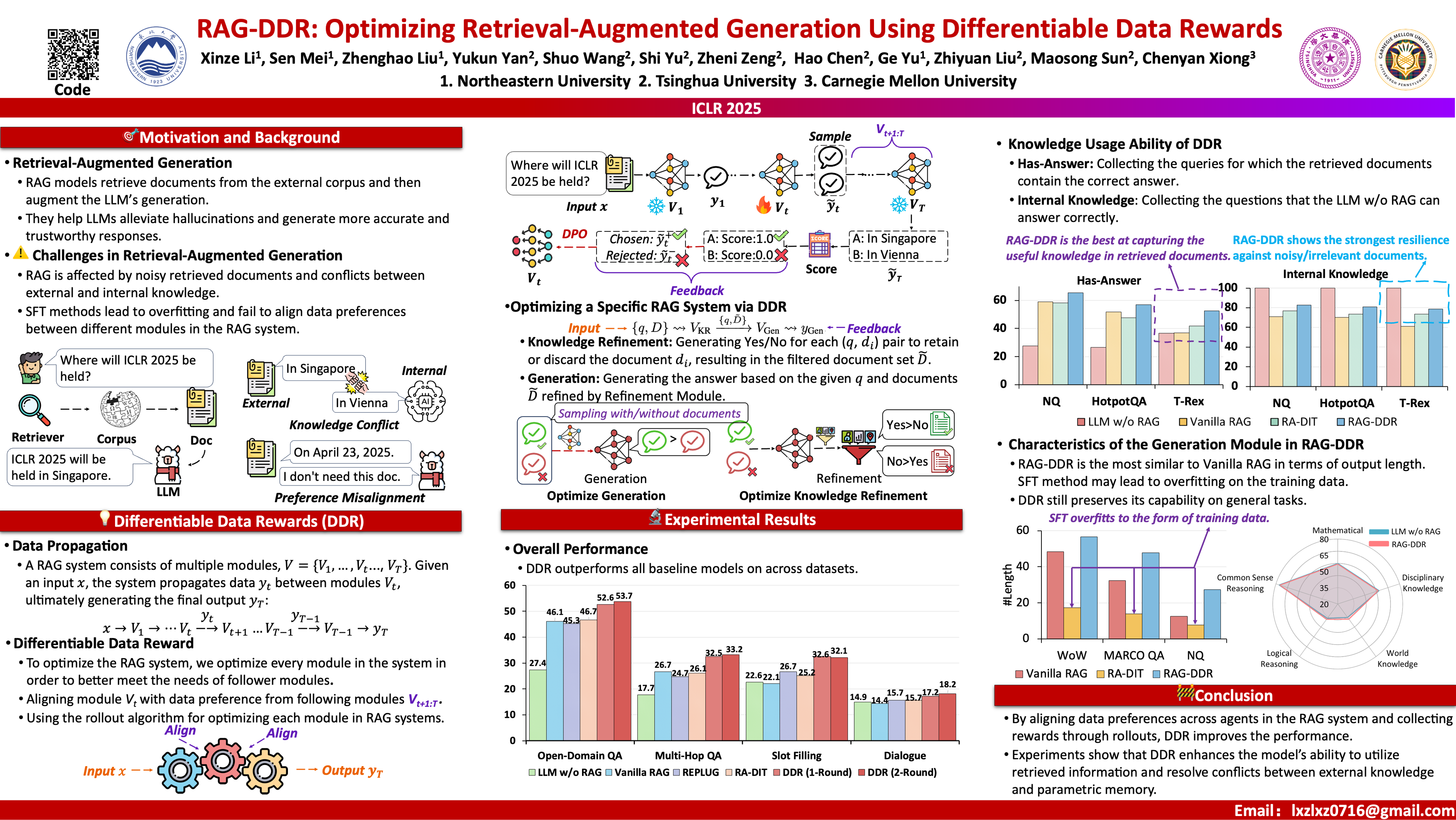 ICLR Poster RAG-DDR: Optimizing Retrieval-Augmented Generation Using Differentiable Data Rewards